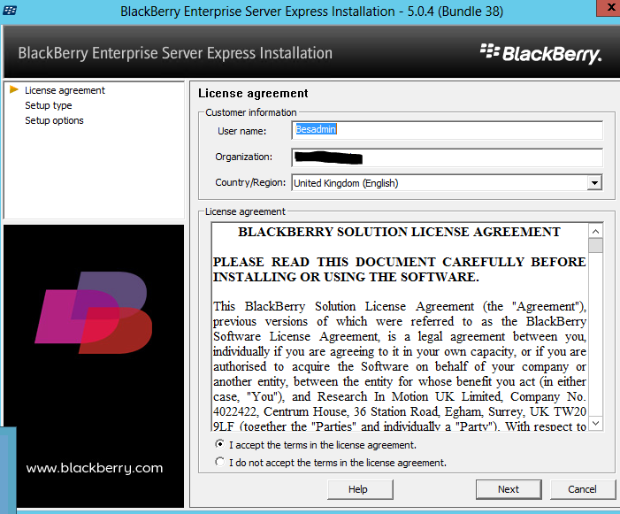 A Day in The Life of an Exchange Guy: Installing BES Express 5.0.4 on ...