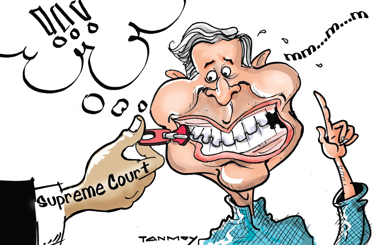 Tanmoy Cartoons: Editorial cartoon on Dr. younus