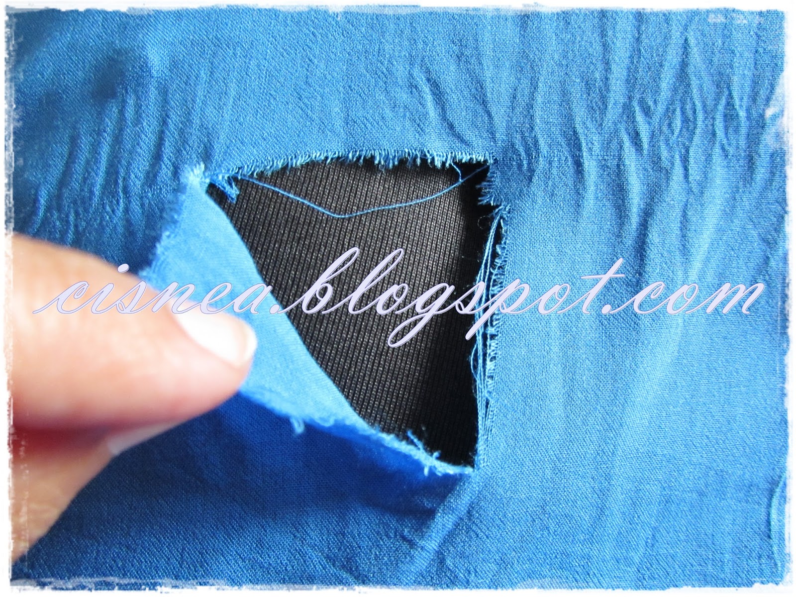 El rincón de Soraya: Como arreglar una camisa rota