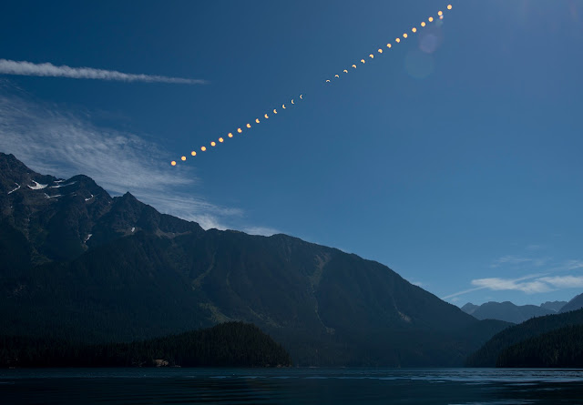 Solar Eclipse seen over Ross Lake | Earth Blog