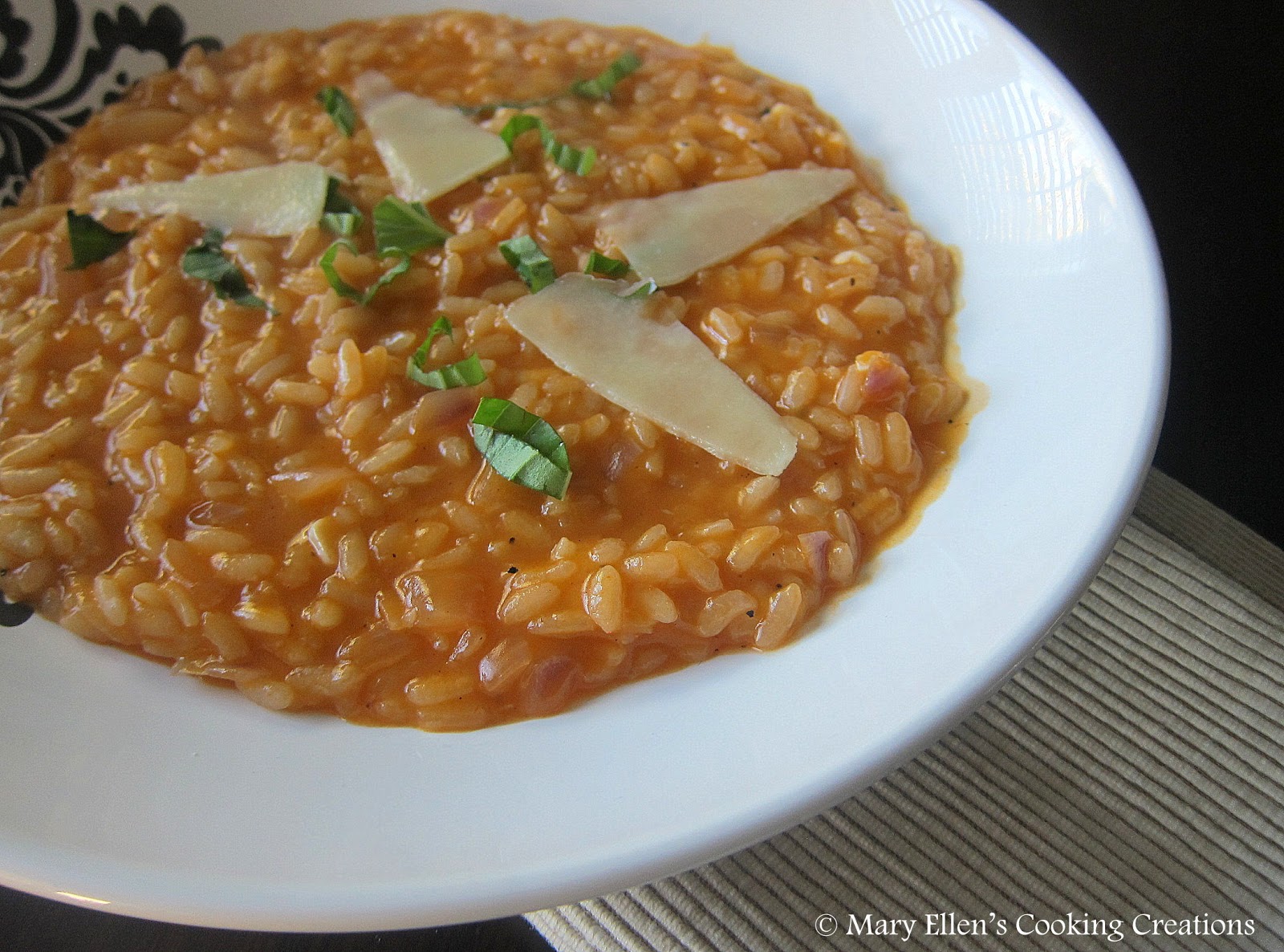 Mary Ellen's Cooking Creations: Tomato-Basil Risotto