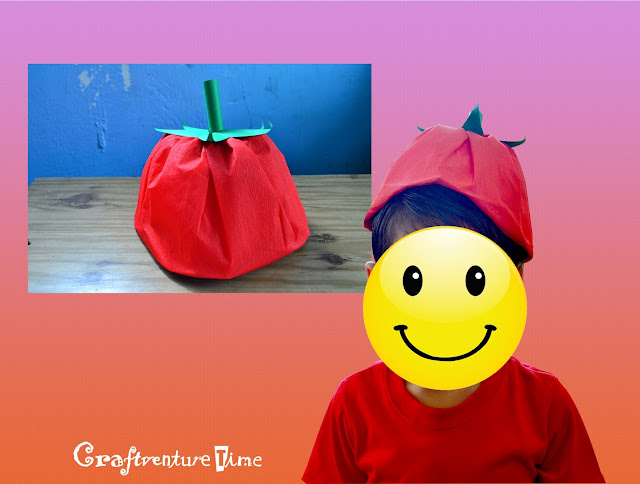 Craftventure Time: DIY Paper Tomato Hat