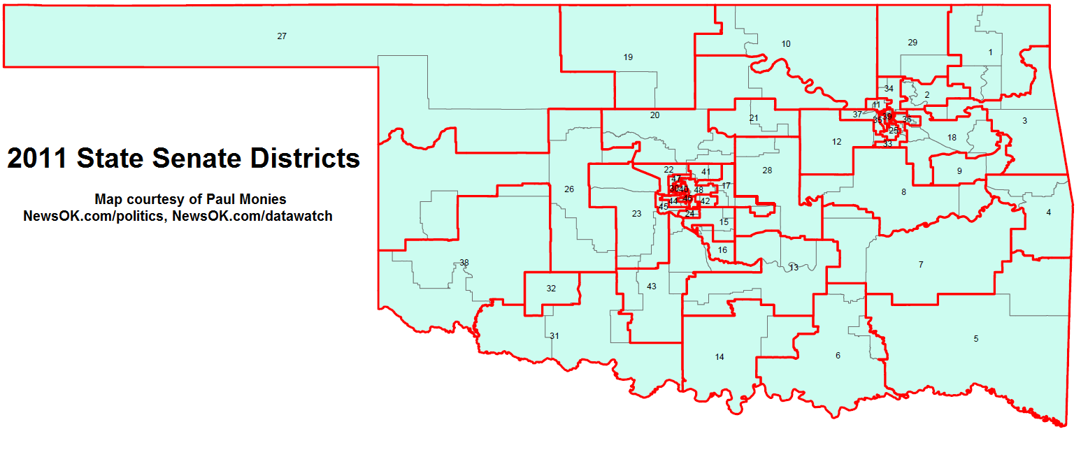 State Senate Releases Redistricting Plan ~ MuskogeePolitico.com