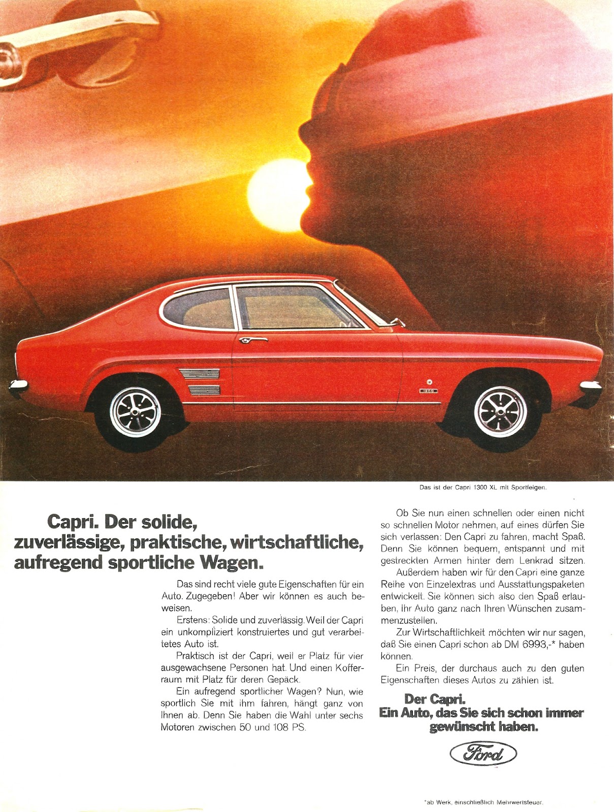 "The Car You Always Promised Yourself" – 19 Fascinating Ford Capri Ads ...