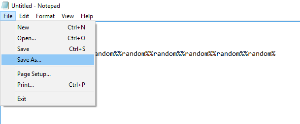 Matrix Falling Code Effect In Cmd Using Notepad