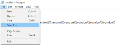 Matrix falling Code effect in CMD using Notepad