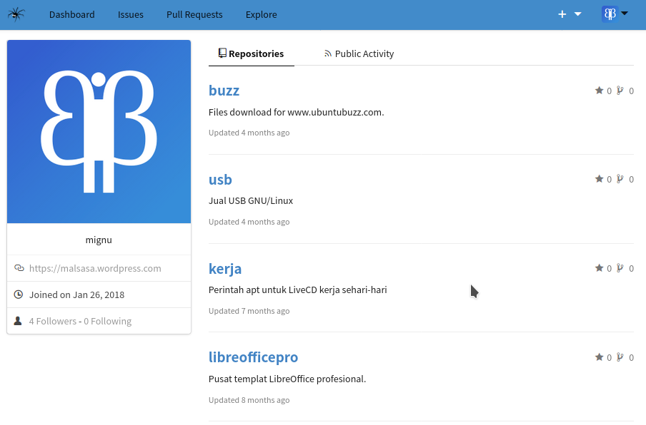 Getting Started to Use Gogs Git Hosting