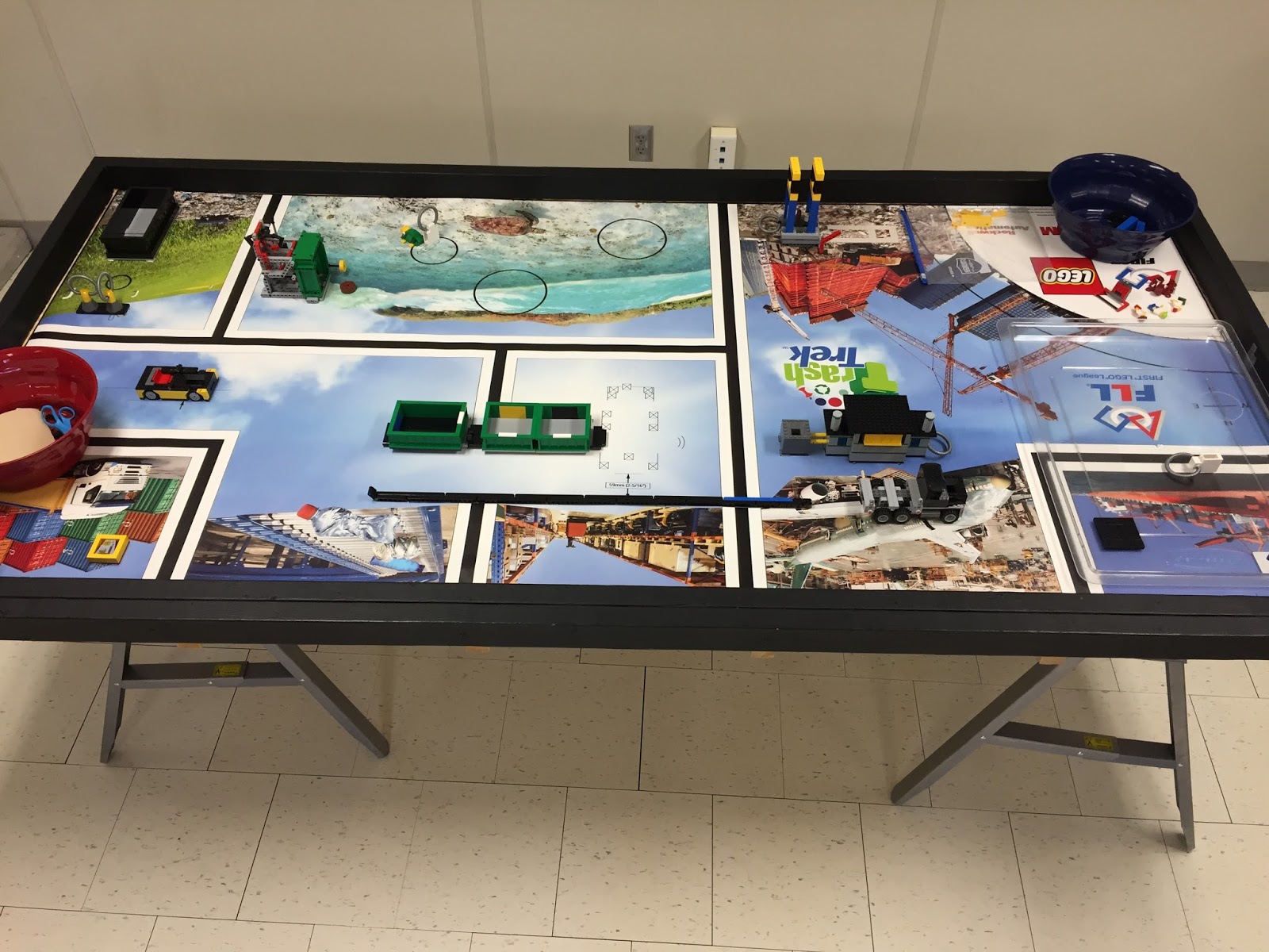 Vance Panthers First Lego League : Trash Trek Table Set-Up