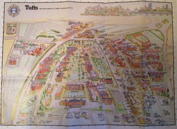 Adventures of Little Miss Massey: Tufts Campus Map