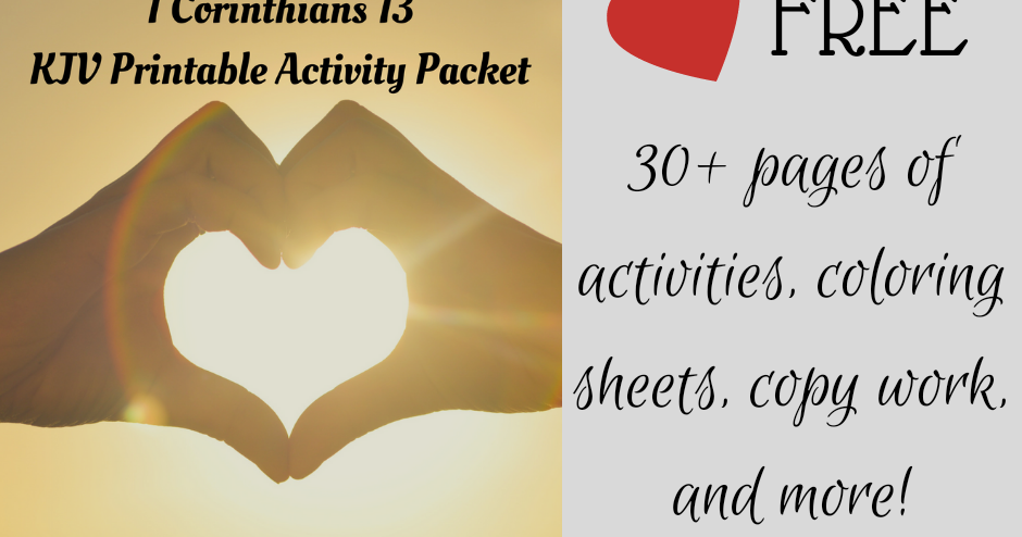 Shield of Faith Homeschool: Free 1 Corinthians 13 KJV Bible Memory ...