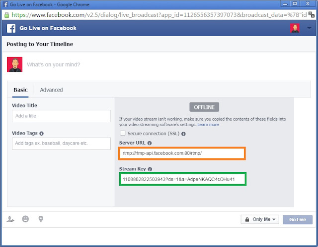 Tutorial ~ How to create Facebook live video stream for facebook web?