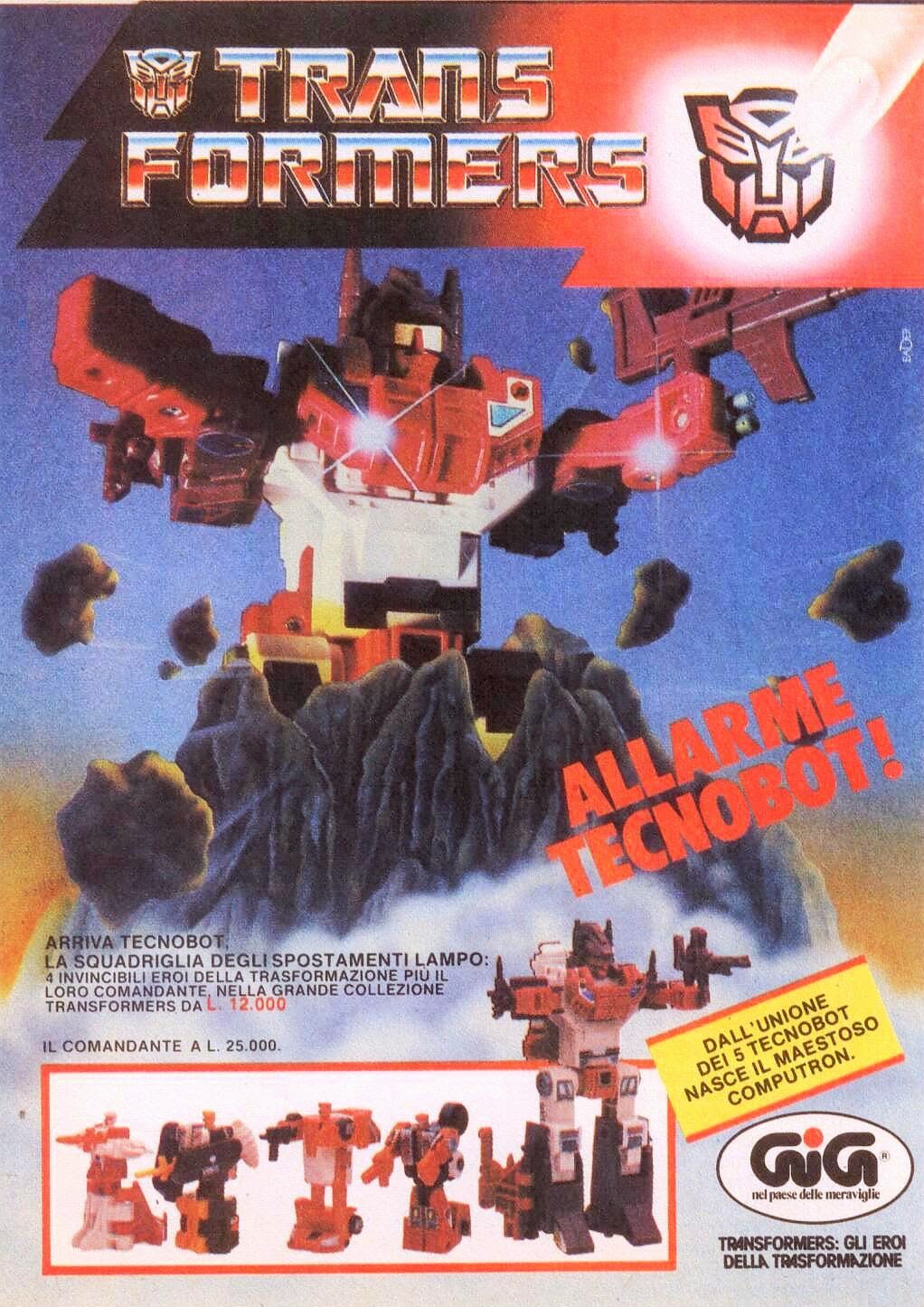 Random Toy Reviews: GiG Italian G1 Transformer Advertisements