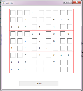 Java Programs : program in java or Game in java - Sudoku with awt