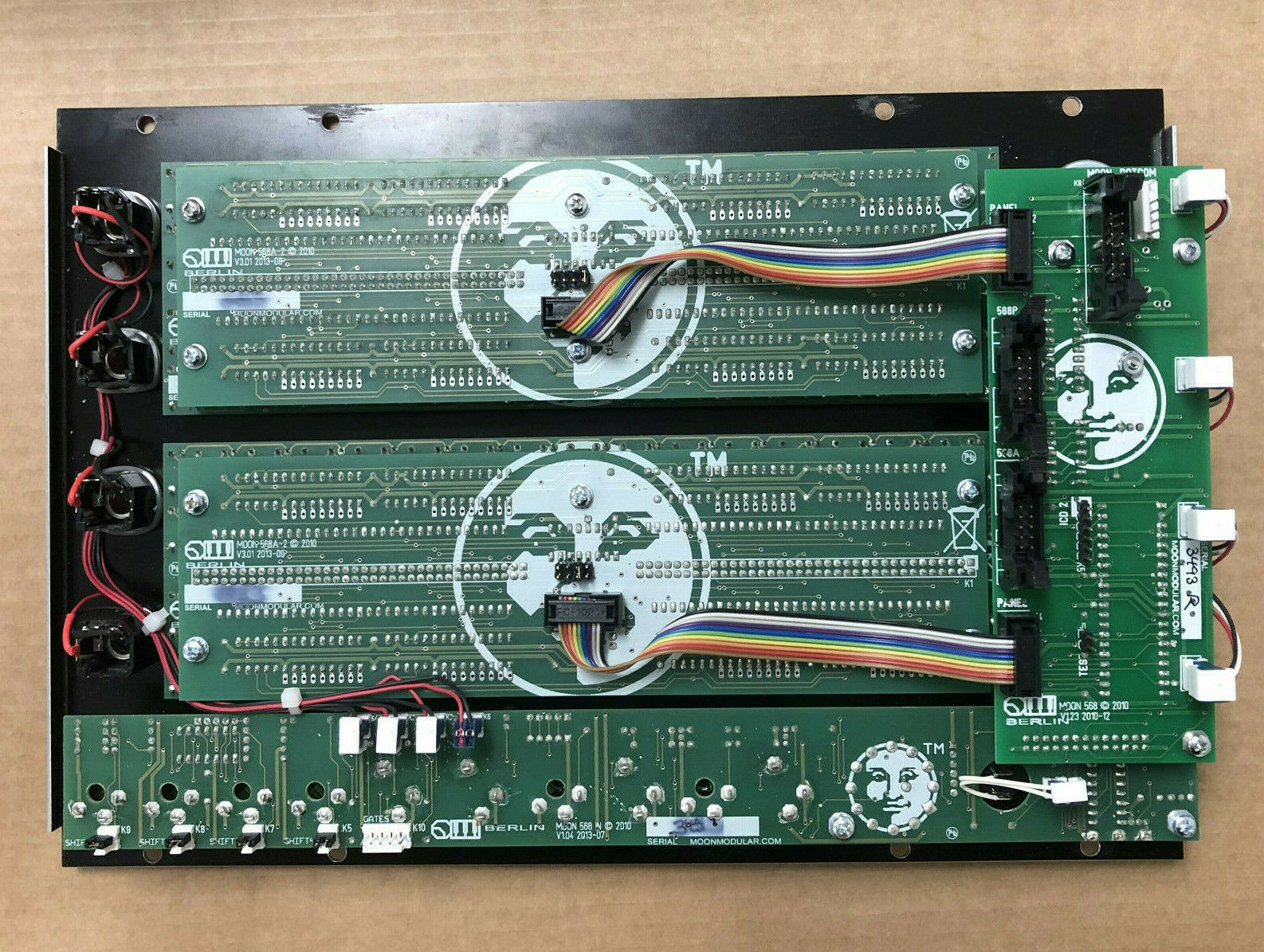 MATRIXSYNTH: Moon Modular 568 Trigger Sequencer + 568A Assistant & 568P Programmer Synth