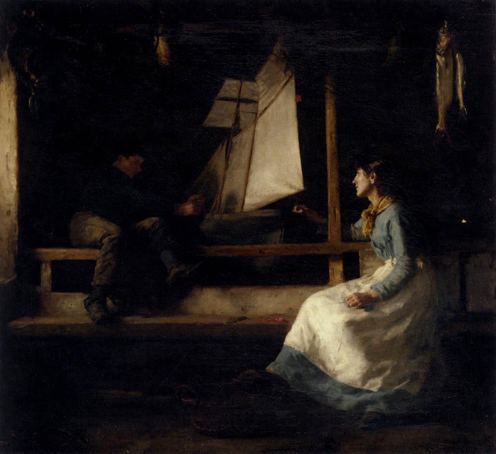 Painting of Henry Scott Tuke artist, Henry Scott Tuke paintings