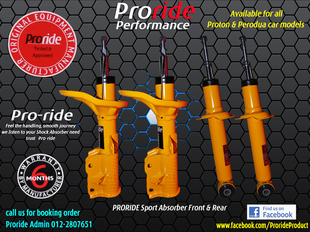 PRORIDE Absorber Sport & Spring Sport Murah - MyVi, KENARI, KELISA ...
