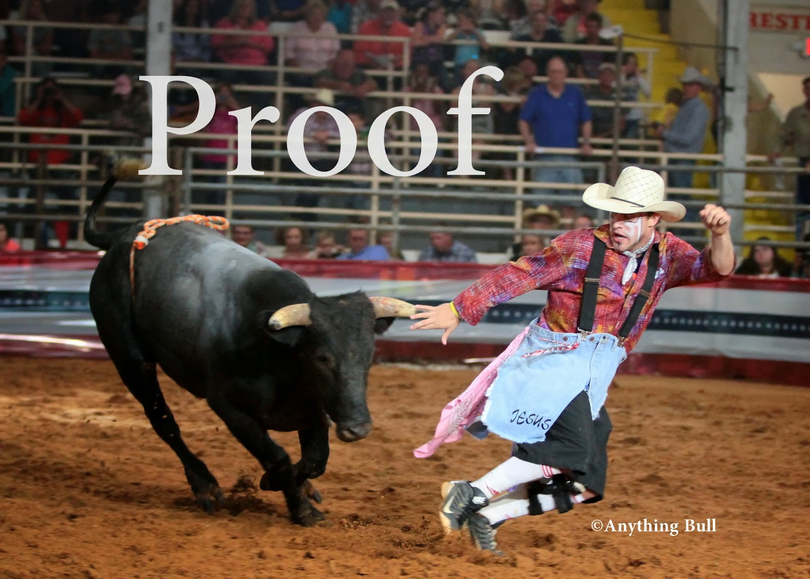 Anything Bull or Rusty: Chuck Swisher-2nd steer Friday night