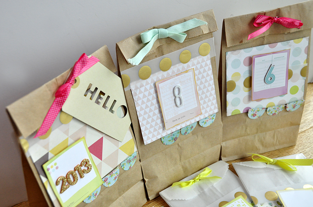 Blessed Scrapper: American Crafts: New Year's Eve Count Down Bags