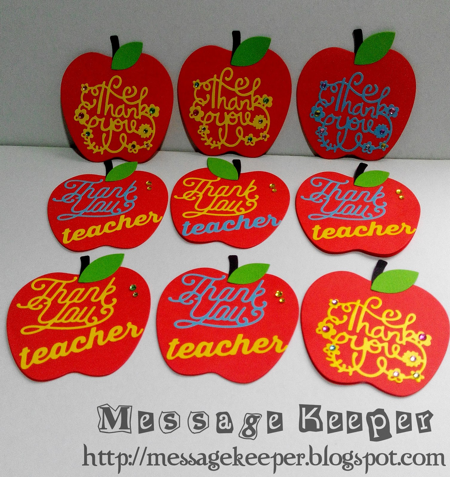 Message Keeper: Apple Teacher's Day Cards