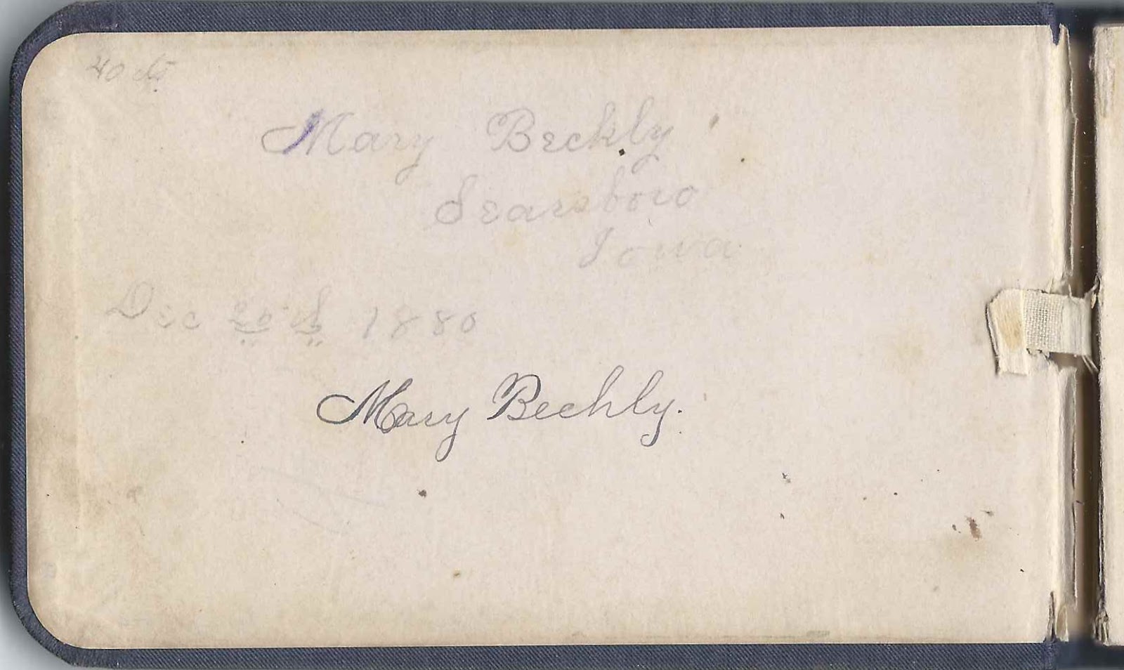 Heirlooms Reunited: One of Two 1880s Autograph Albums of Mary Elizabeth ...