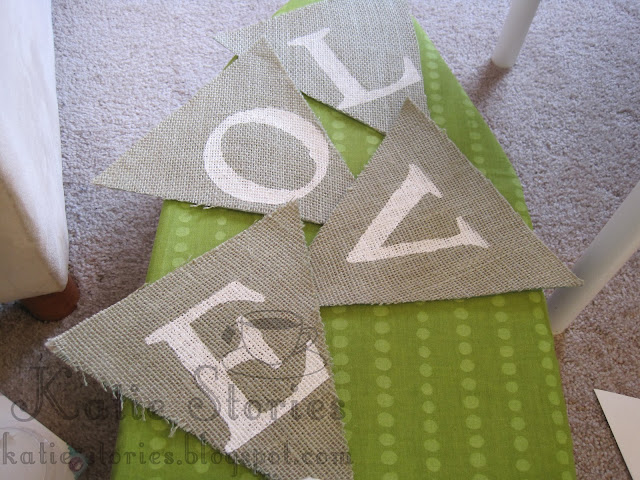 Katie Stories {Scrapbook + Crafting Blog}: Sturdy No Sew Painted Burlap ...