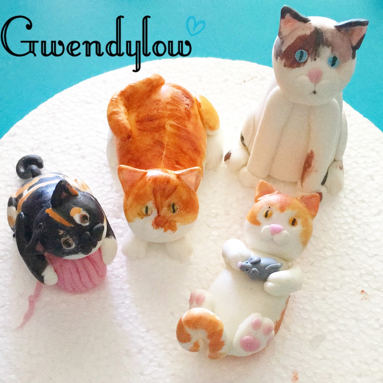 Gatitos de Fondant | Toppers Cake - Ñam, Ñam!!!