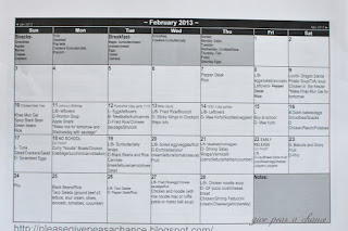 Give Peas a Chance: 2016 February Menu