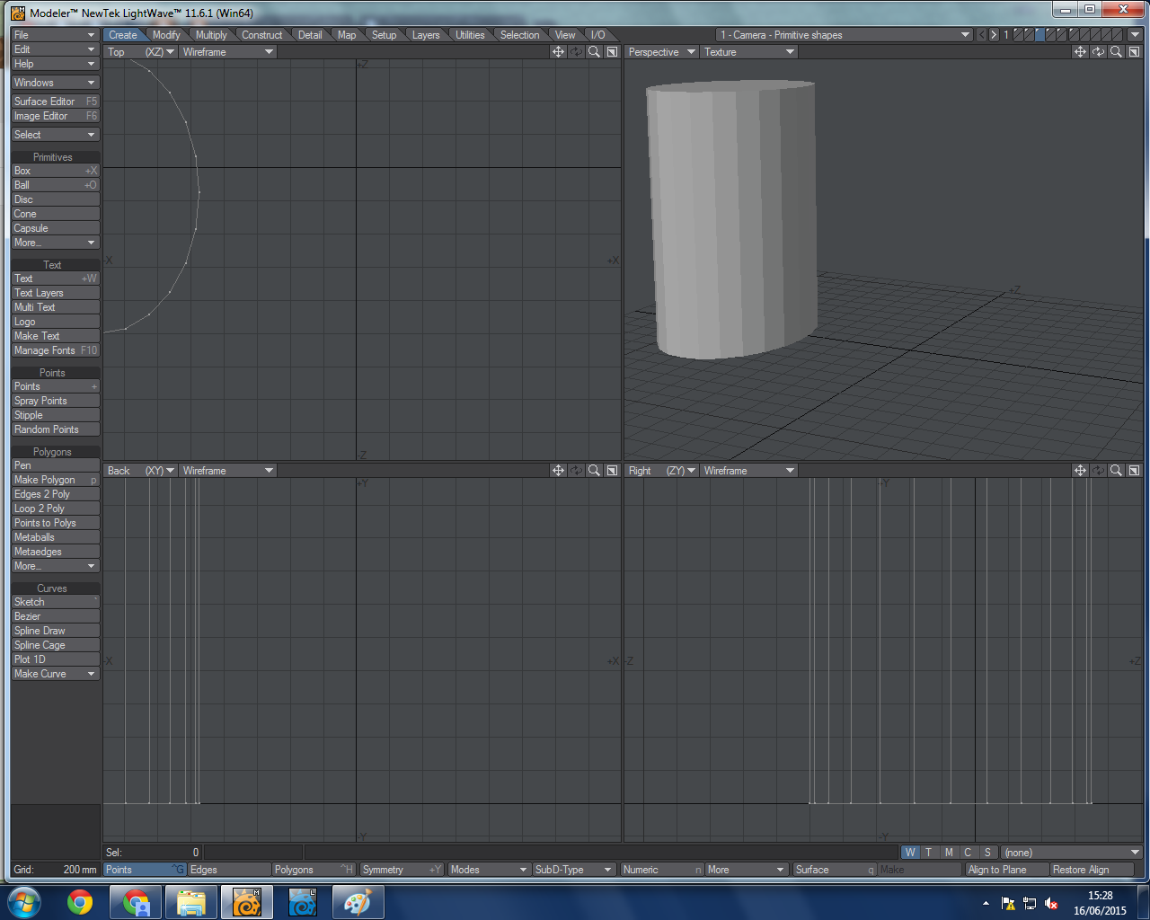 Unit 66 - 3D Modeling: Task 1 - Primitive Modeling