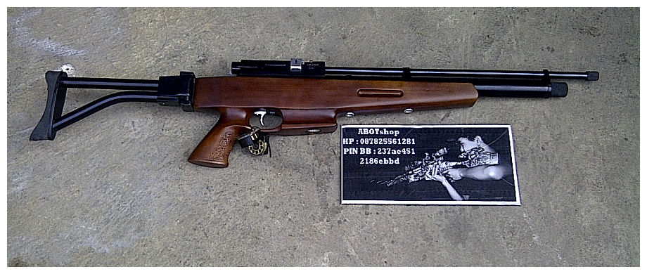senapan angin pcp: senapan angin gas pcp AIRARMS s410 popor lipat