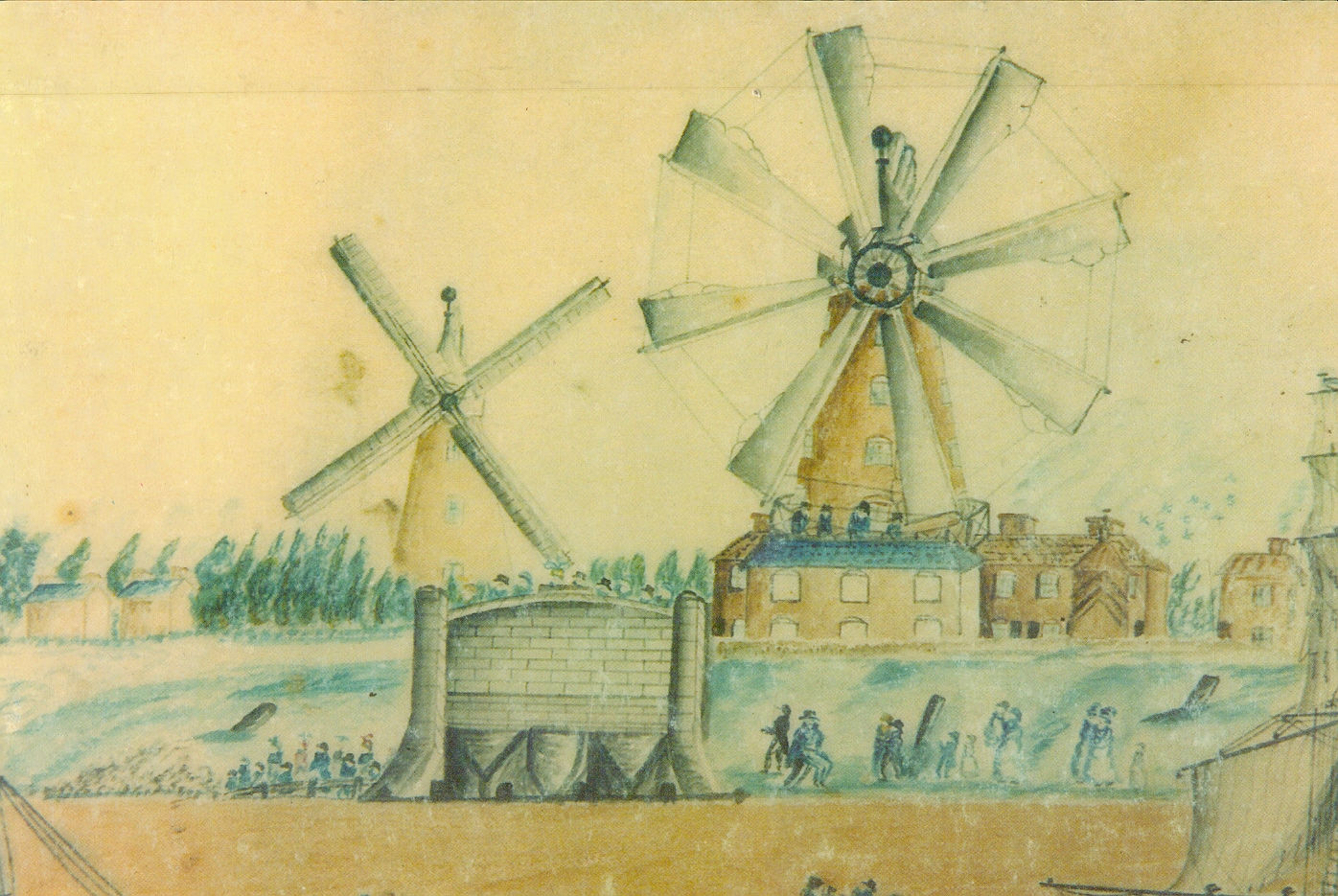 Old Boston: The Town's Mills.