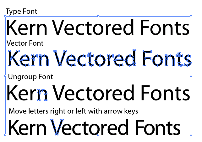 Vector a Logo in Illustrator: Kerning a Vectored Font