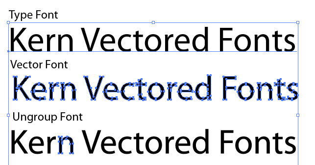 Vector a Logo in Illustrator: Kerning a Vectored Font