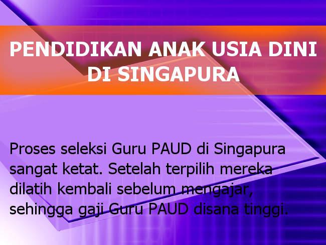 Pendidikan Anak Usia Dini Di Indonesia ~ PAUD Celah Cahaya