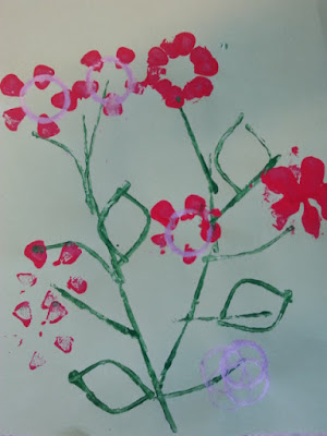 a faithful attempt: Printmaking Flowers