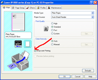 Cara Mudah Print PDF Grayscale | Hitam-putih - Blog Autada