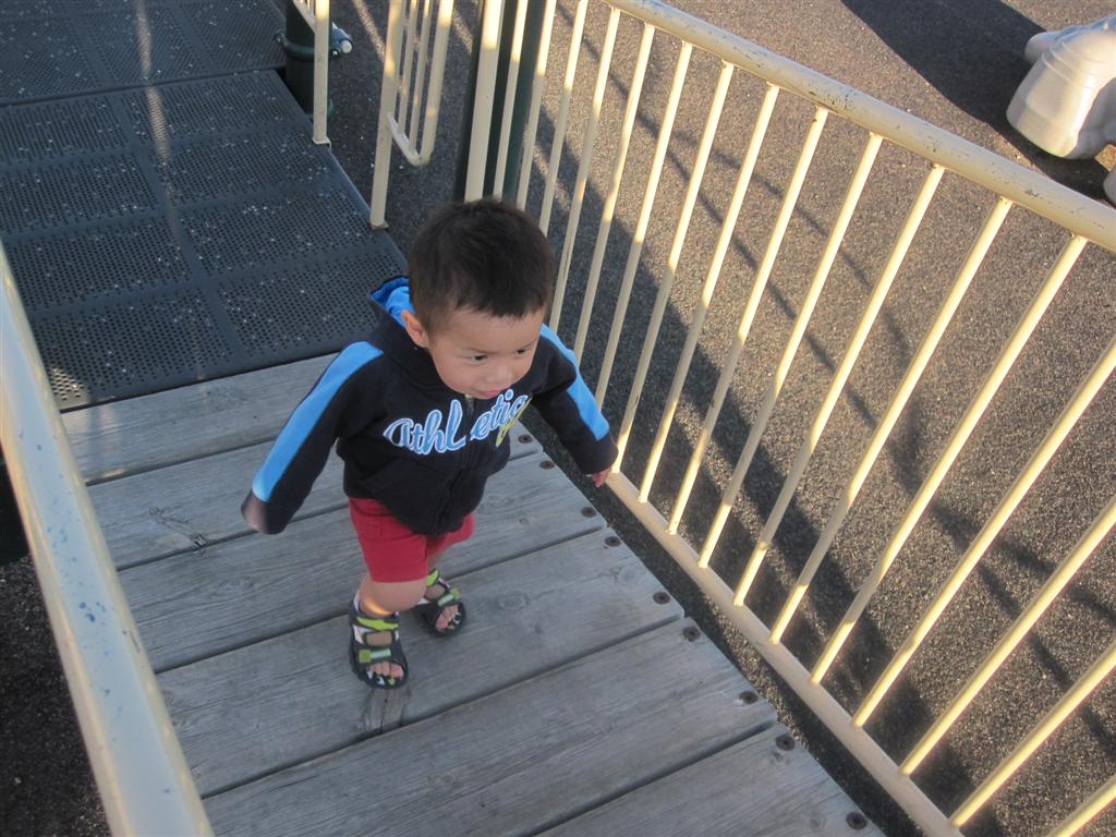 Double Pee Pee: Crossing the playground bridge