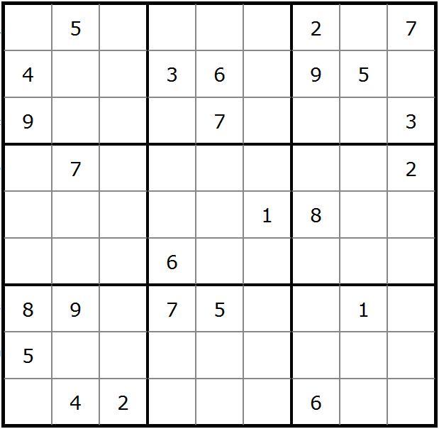 Andrew's Puzzles: Sudoku no 112 (Moderate)