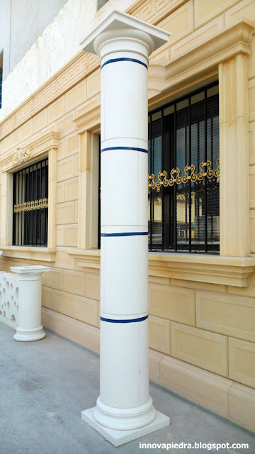 Columnas modulares prefabricadas con fustes lisos | INNOVAPIEDRA