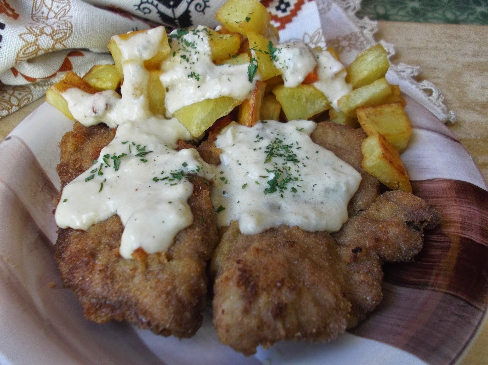 Saboreando: Asturias en casa, Escalopines al Cabrales