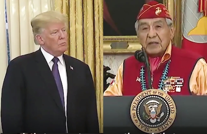 White Wolf : Navajo Code Talker's speech at the White House: Diversity ...