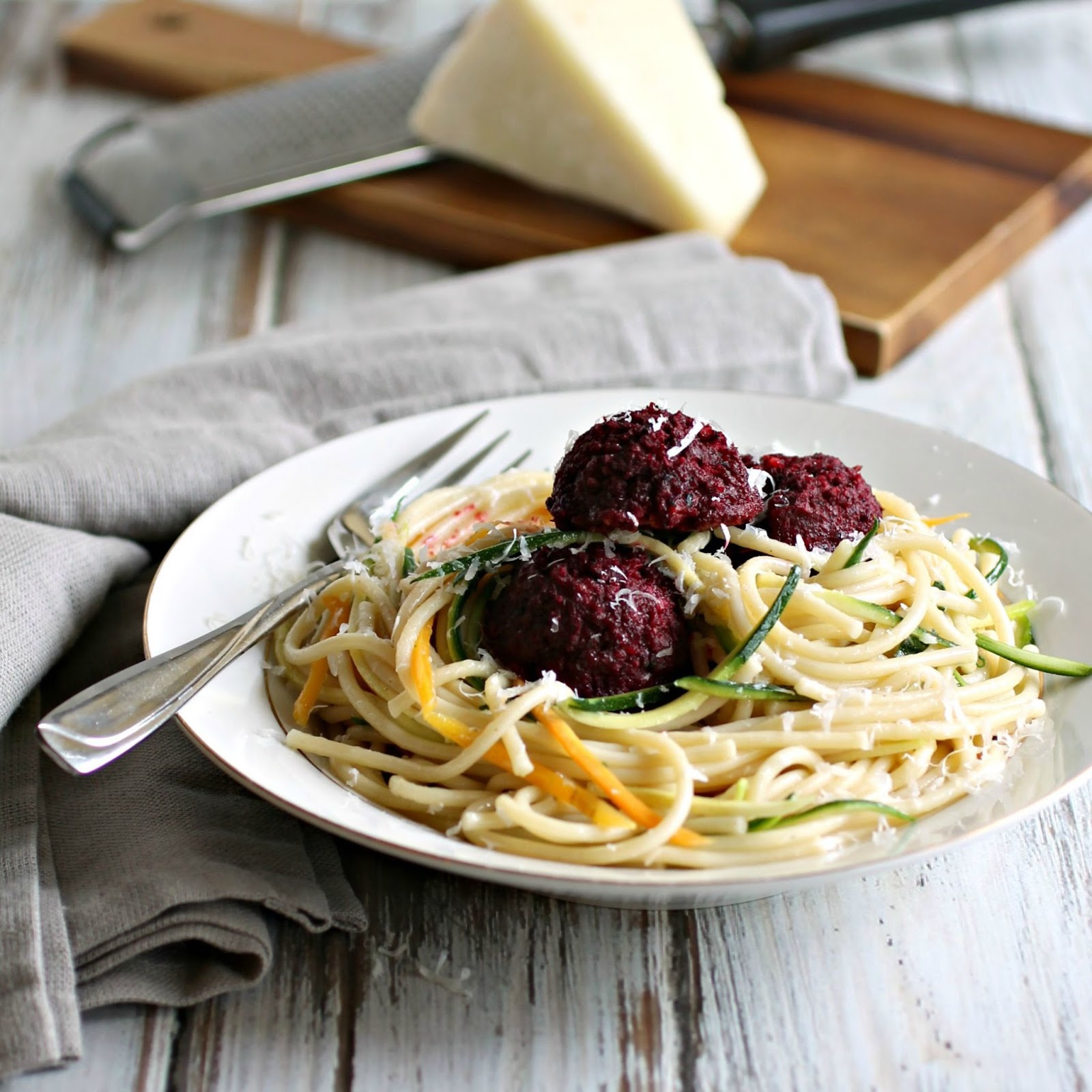 Hungry Couple: Farmer's Market Spaghetti with Beet Balls