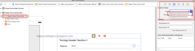 Happy Coding Box Objectivec Creating Static Tableview Tutorial