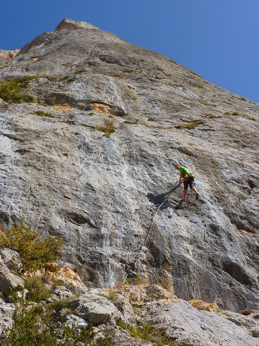Stevie Haston: Big Cliff in the sun, by Stevie Haston.
