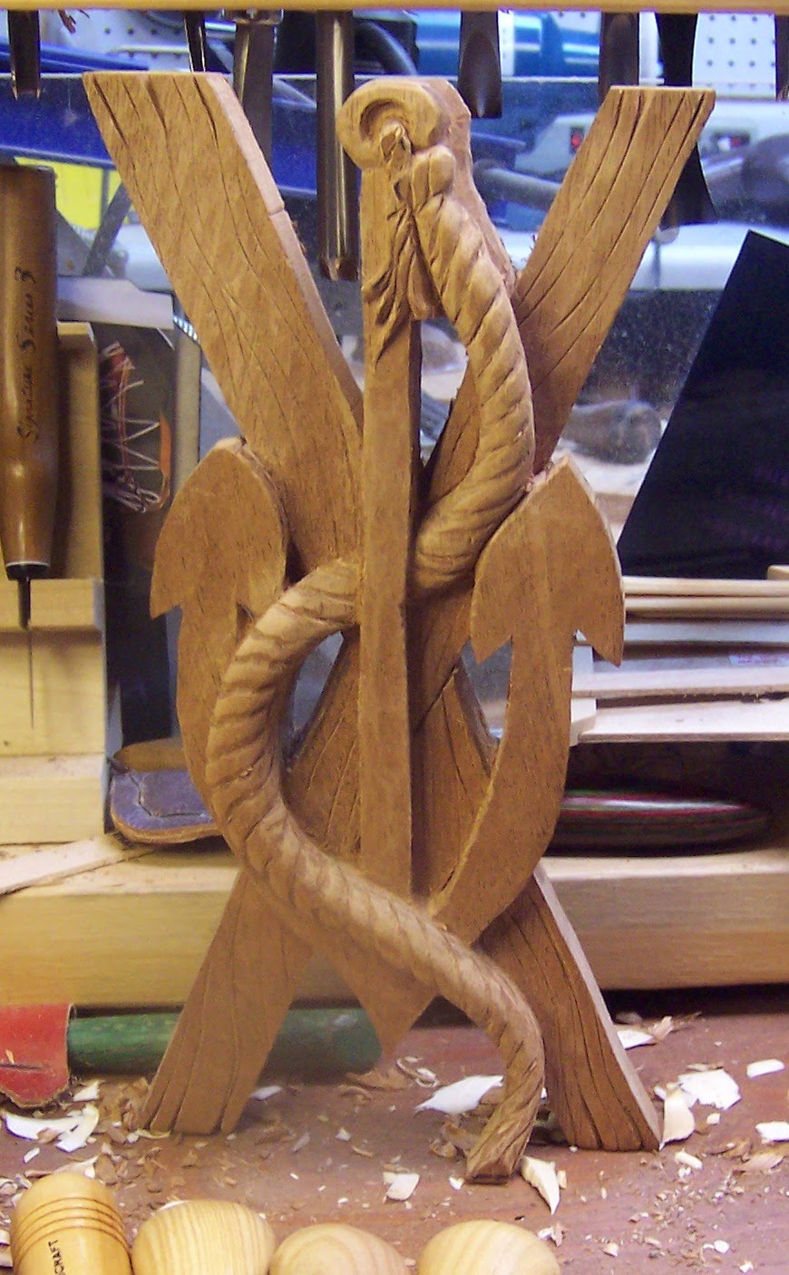 FOUNDWOOD CARVINGS: AN ORIGINAL DEEP PIERCED RELIEF CARVING