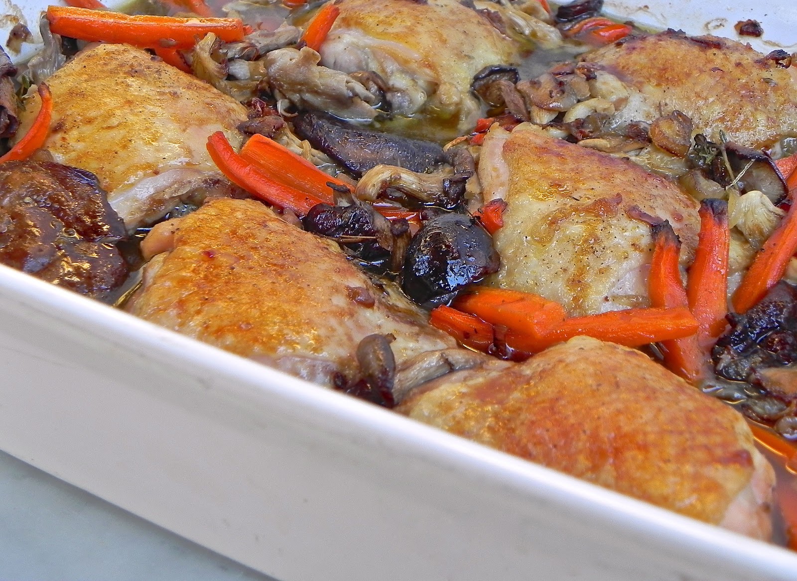 chicken with wild mushrooms and carrot | The Good Eats Company