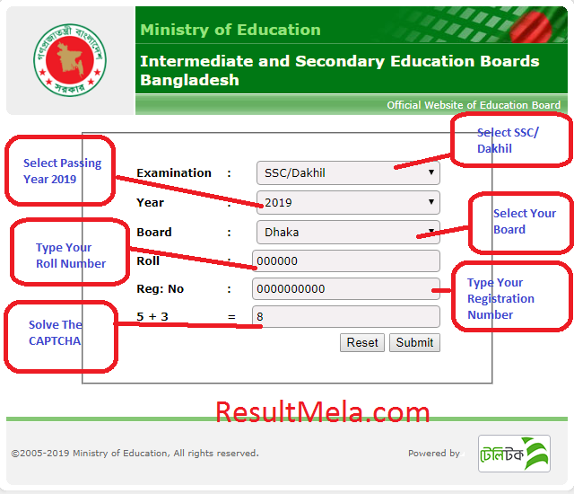 SSC Result 2020 - Bangladesh Education Board (মার্কশীট সহ) - Resultmela.com
