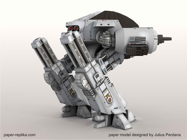 Robocop - ED-209 Part 3 (Final) Papercraft | Papercraft Paradise ...
