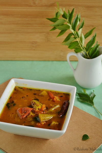 Easy Cook: Vendakkya Pulincurry/ Okra in Tamarind Sauce