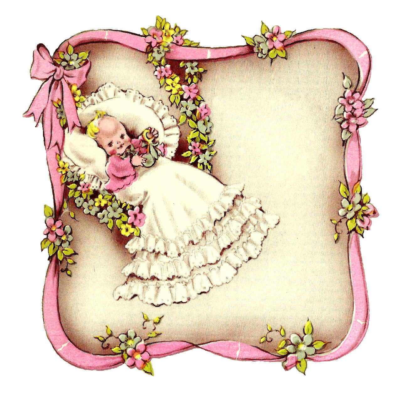 Baby Shower Blank Vintage Labels