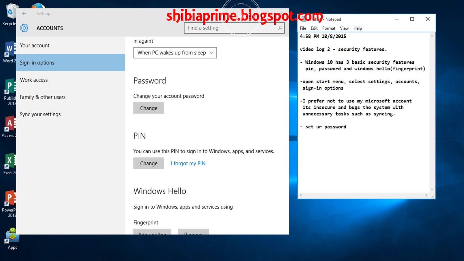 Shibiaprime Tutorials Windows Security Features
